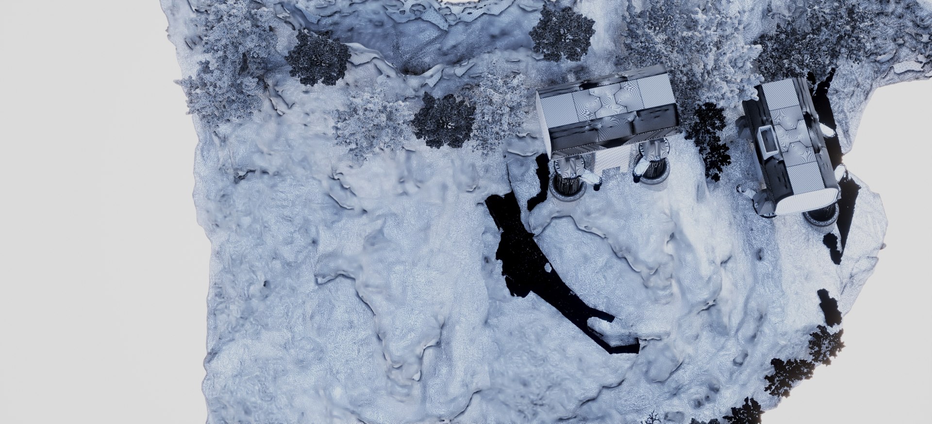 3D THE SNOW MOUNTAIN HABITAT ALPHA 2024 Model - TurboSquid 2289033