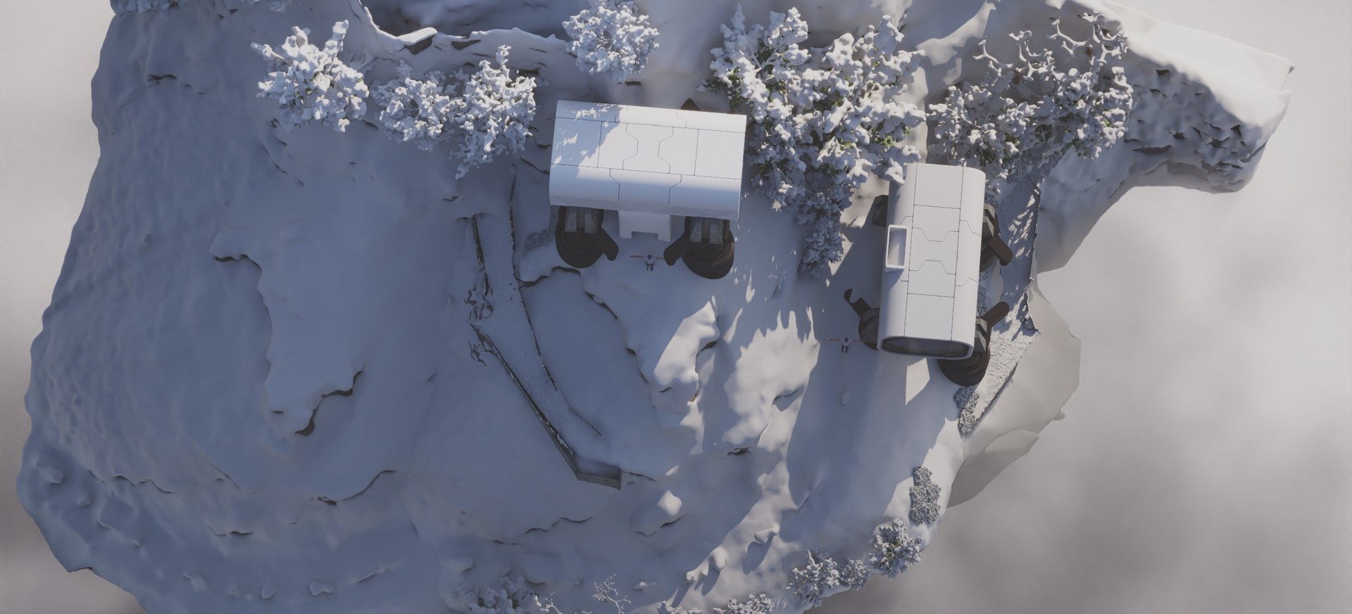 3D THE SNOW MOUNTAIN HABITAT ALPHA 2024 Model - TurboSquid 2289033