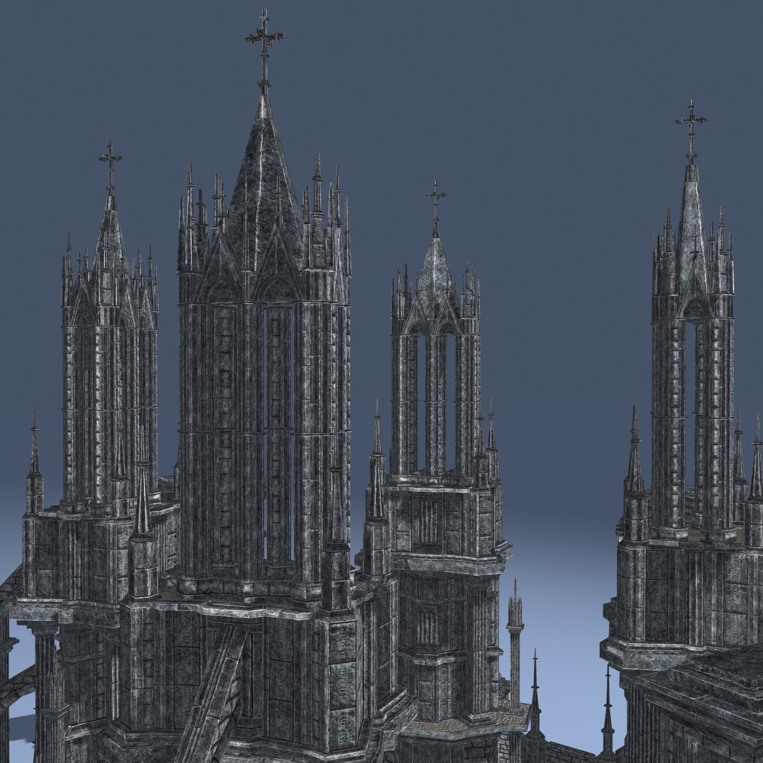 3d architectural arena gothic model