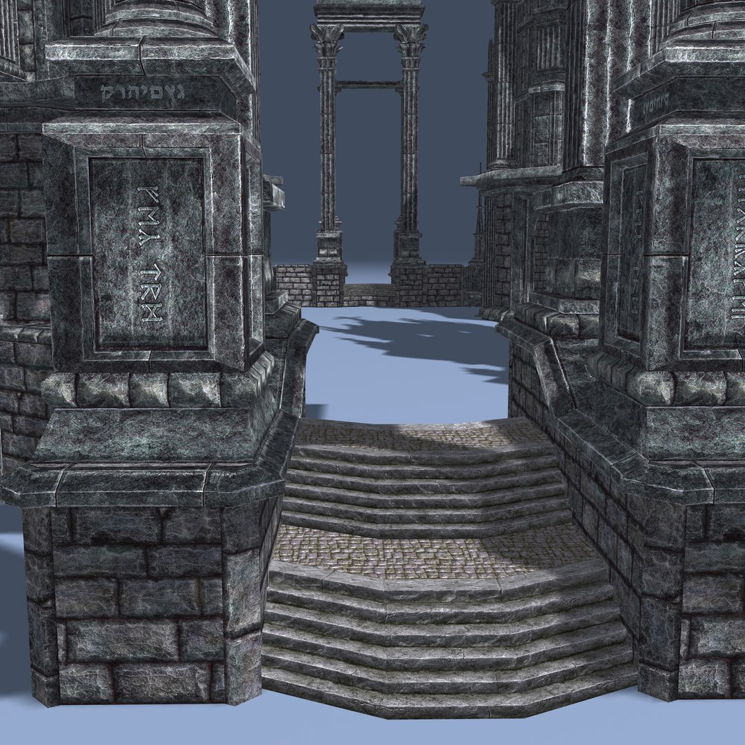 3d architectural arena gothic model