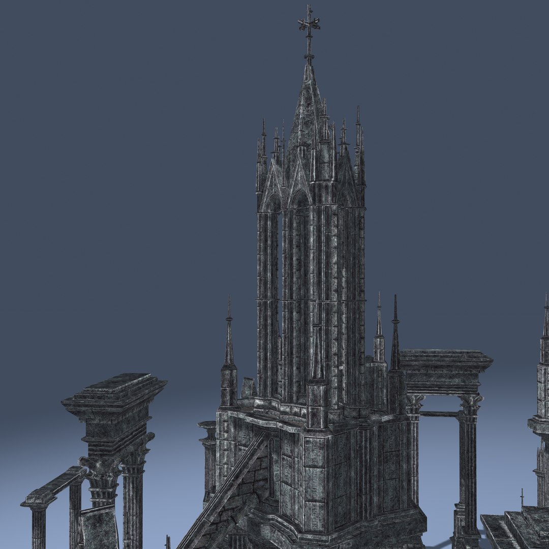 3d architectural arena gothic model