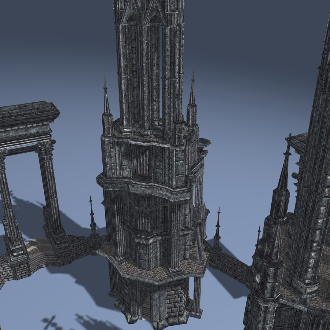 3d architectural arena gothic model