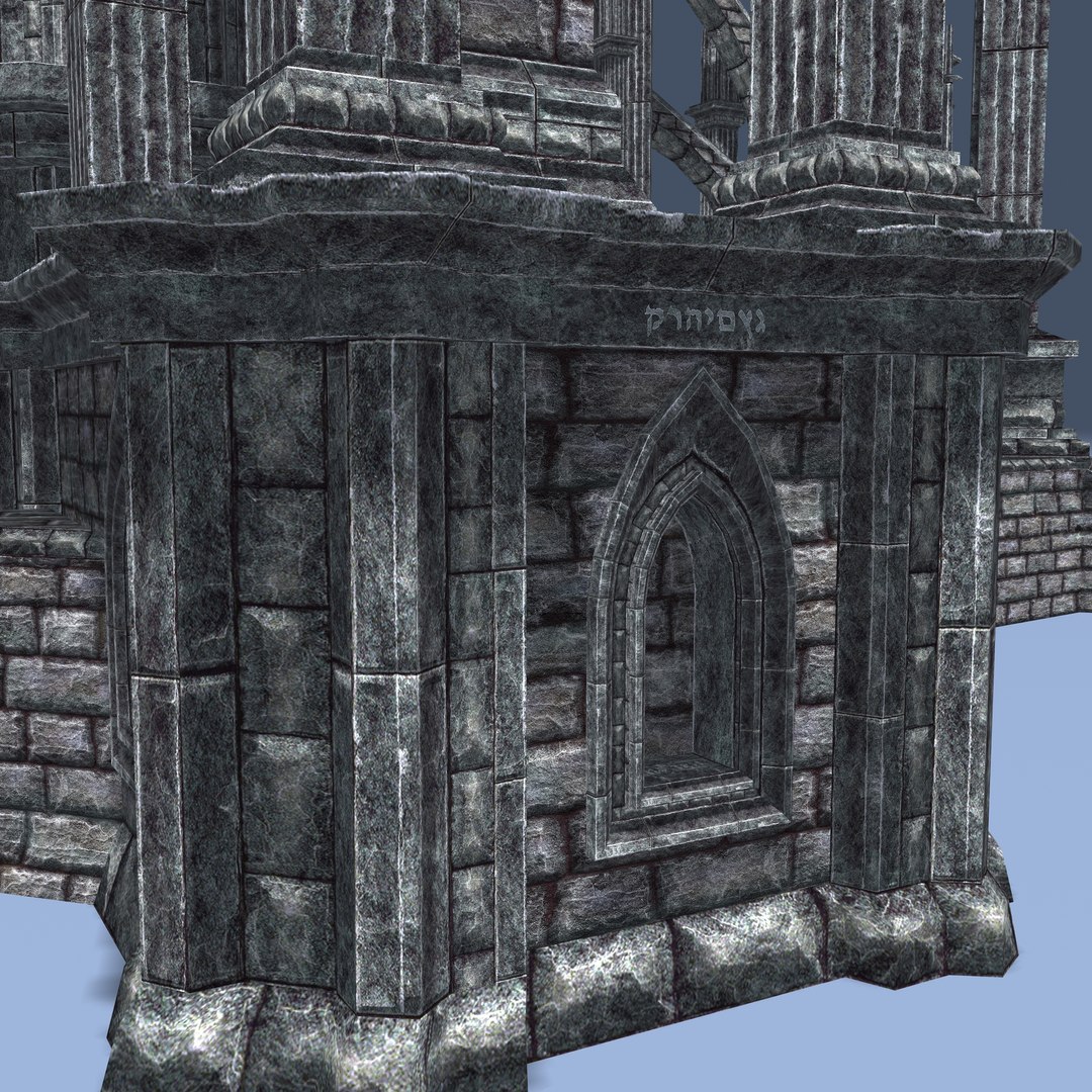 3d architectural arena gothic model