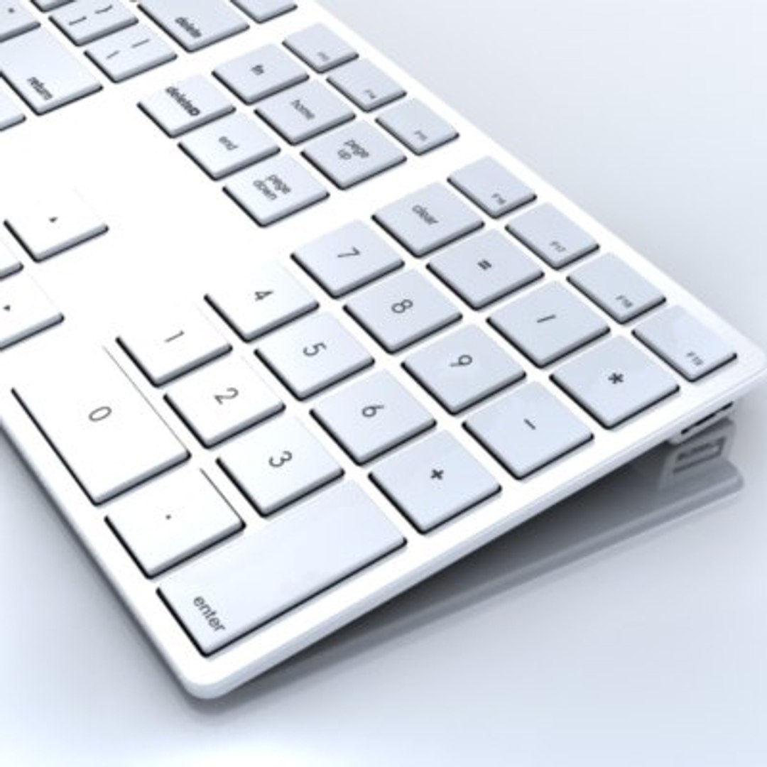 Apple Keyboard 3d C4d