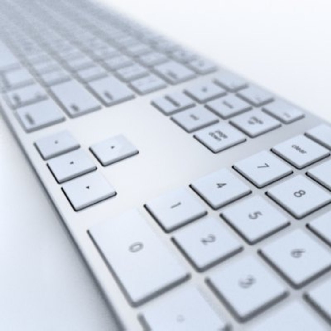 Apple Keyboard 3d C4d