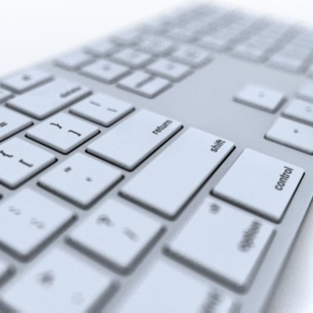 Apple Keyboard 3d C4d
