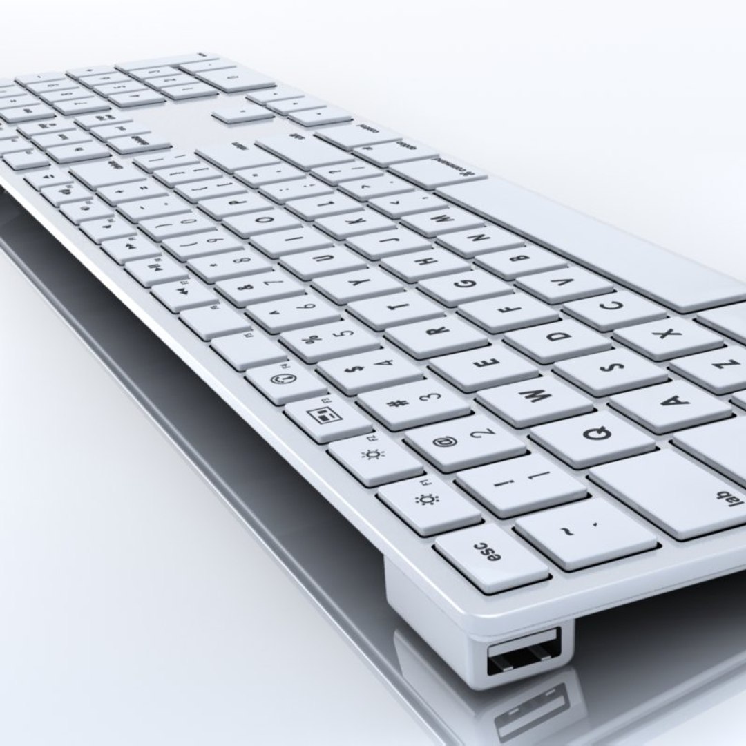 Apple Keyboard 3d C4d