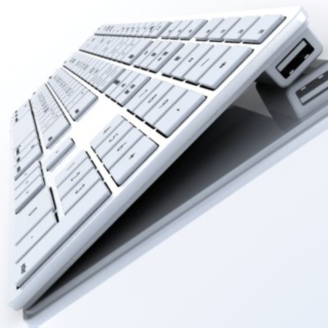 Apple Keyboard 3d C4d