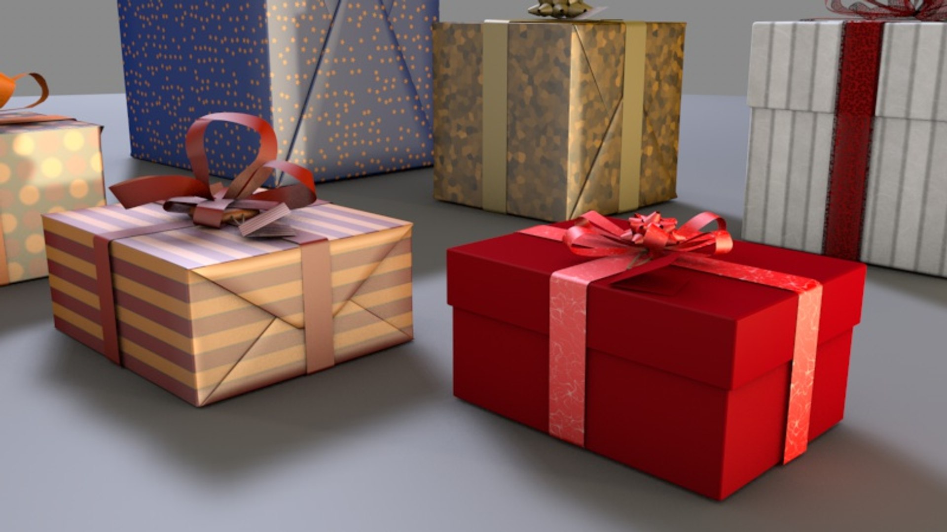 Gift Wrappings 3d Model