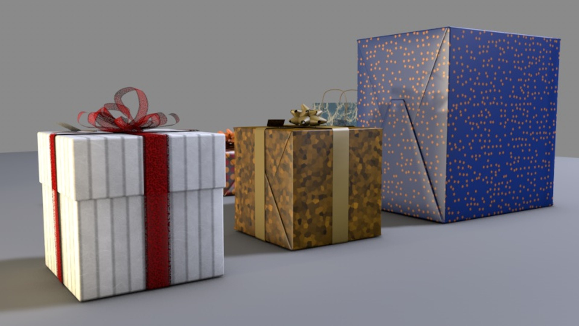 Gift Wrappings 3d Model