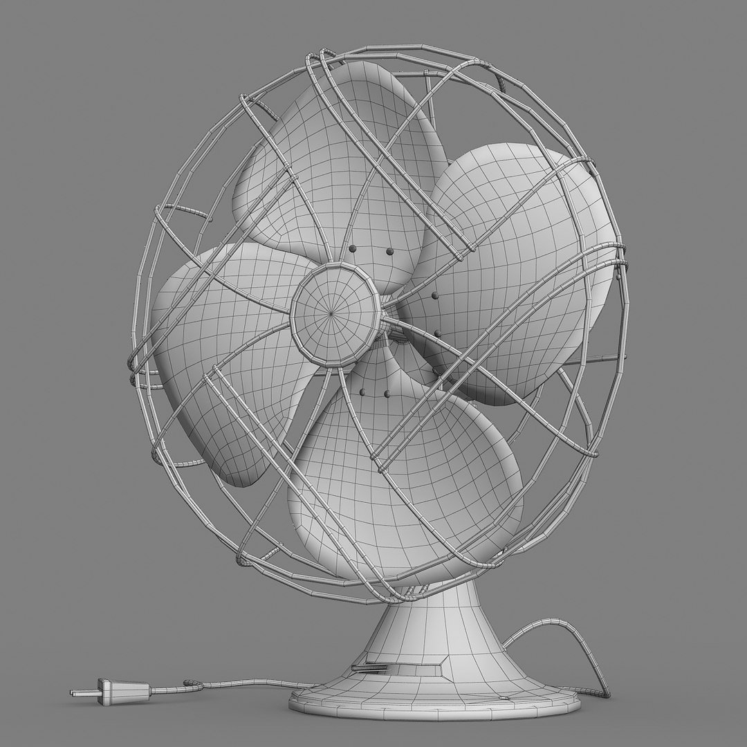 3d model fan