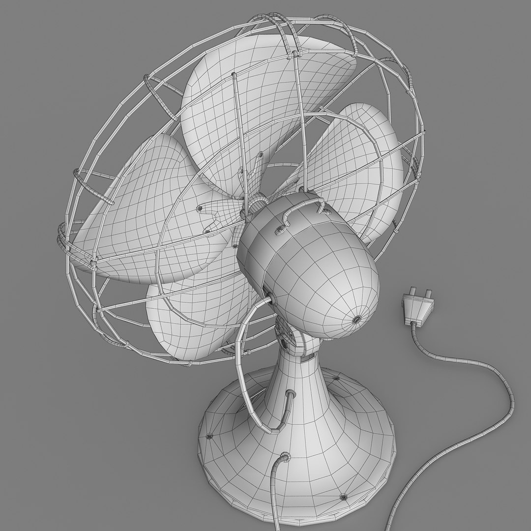 3d model fan