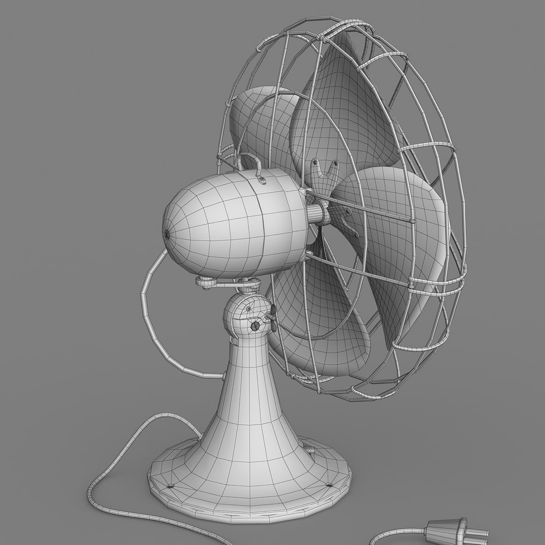 3d model fan