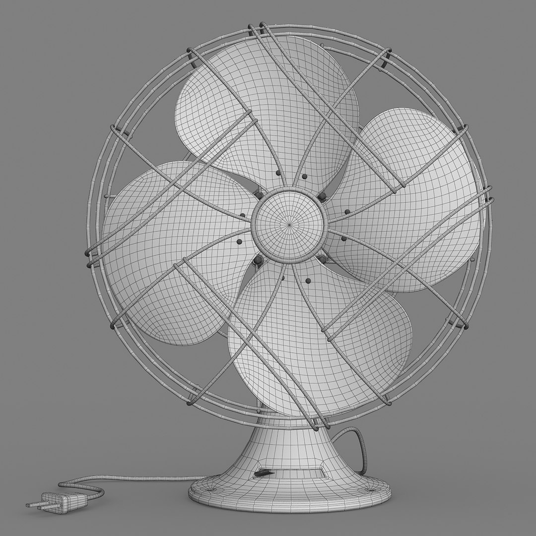 3d model fan