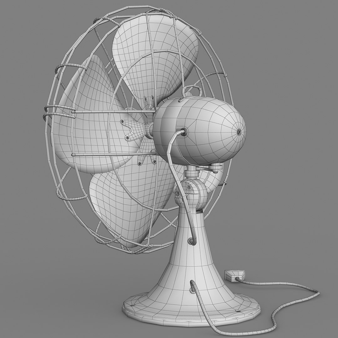 3d model fan