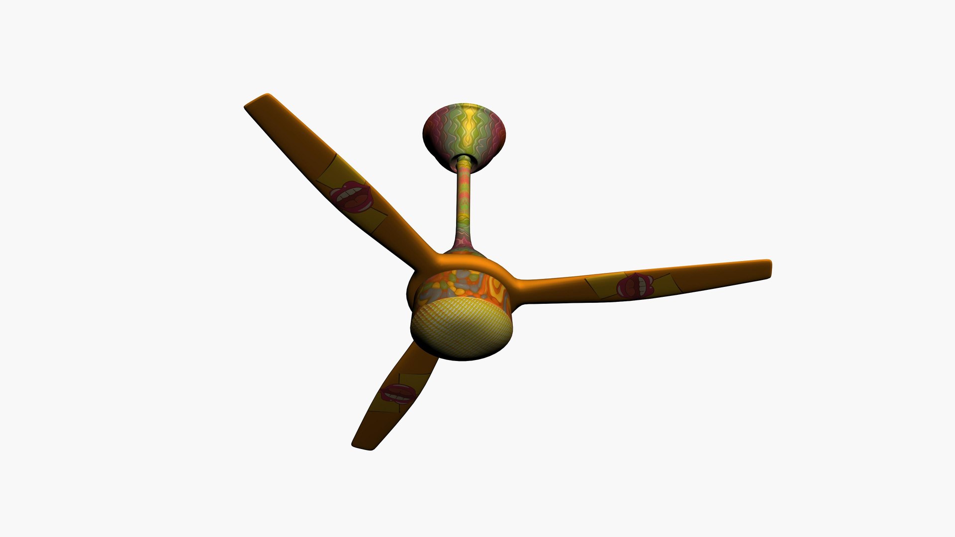 Ceiling Fan 3D Model - TurboSquid 2121936