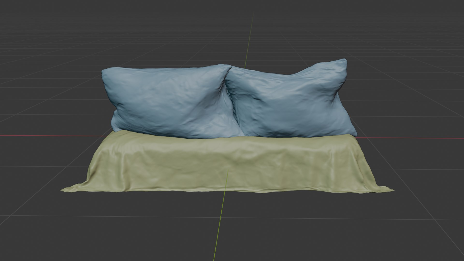 3D Messy And Cosy Bed - TurboSquid 2270805