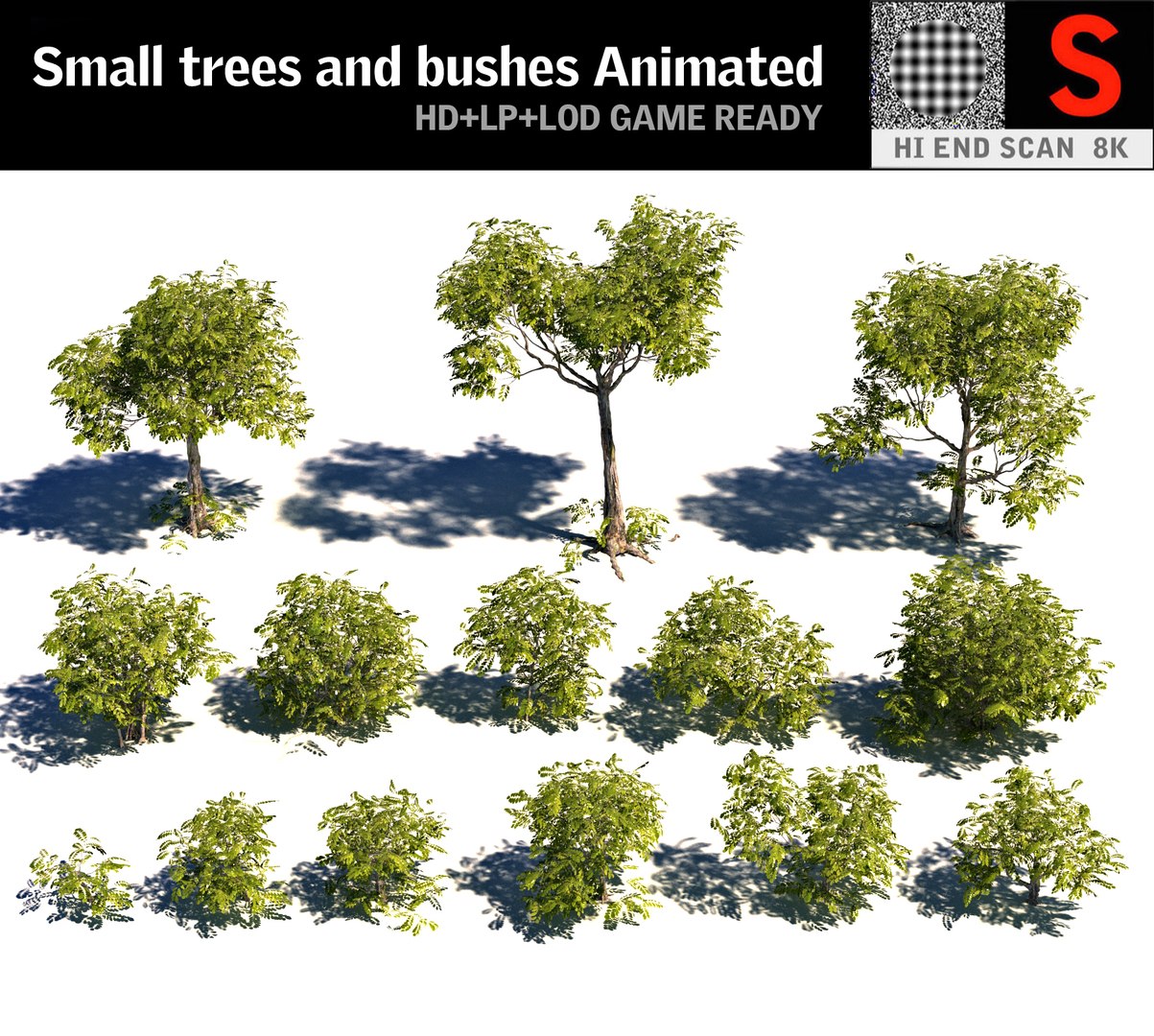 Animated Trees And Bushes
