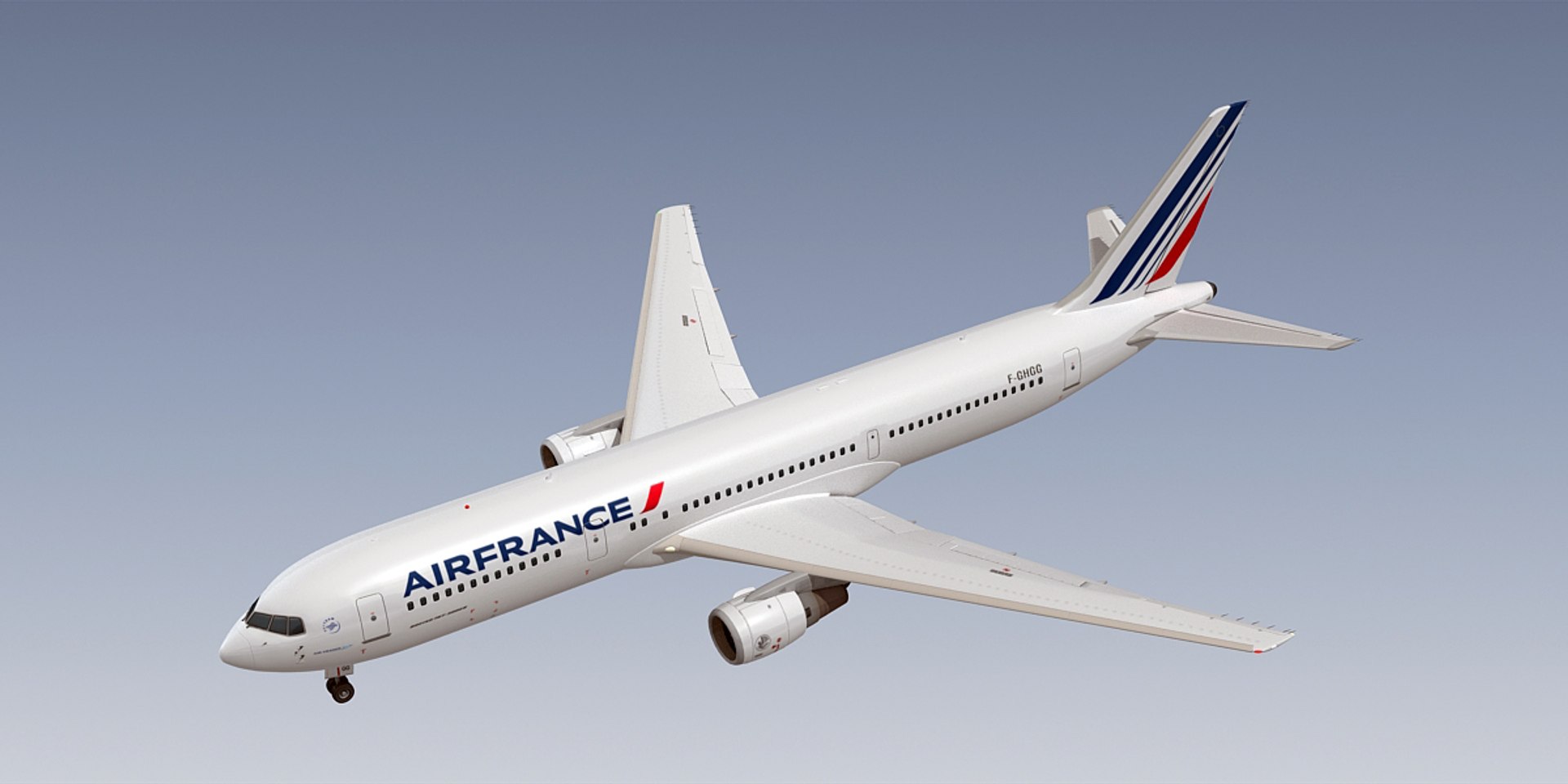 3d Model Boeing 767-300 Plane Air France