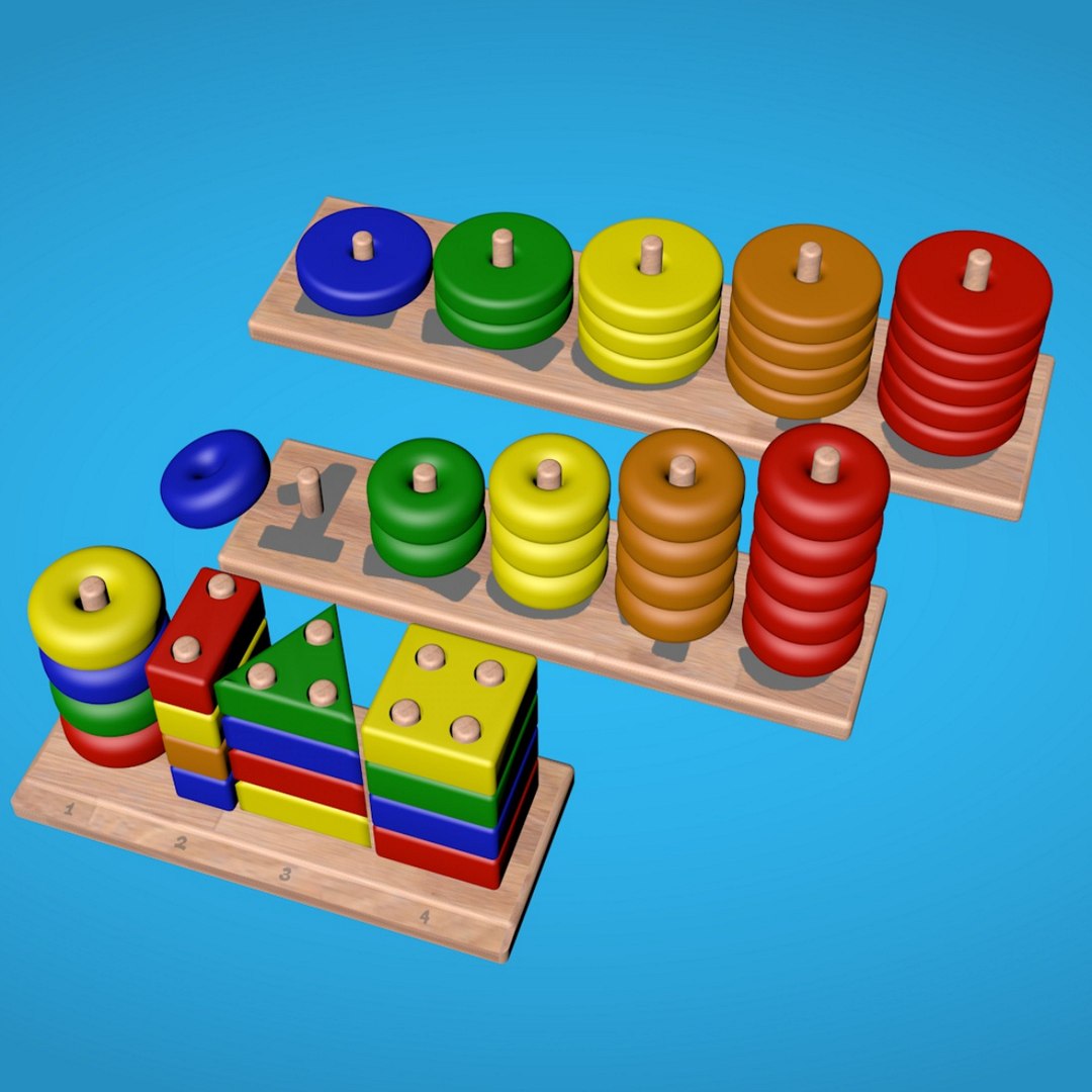 Numbers Colors 3D Model - TurboSquid 1694471