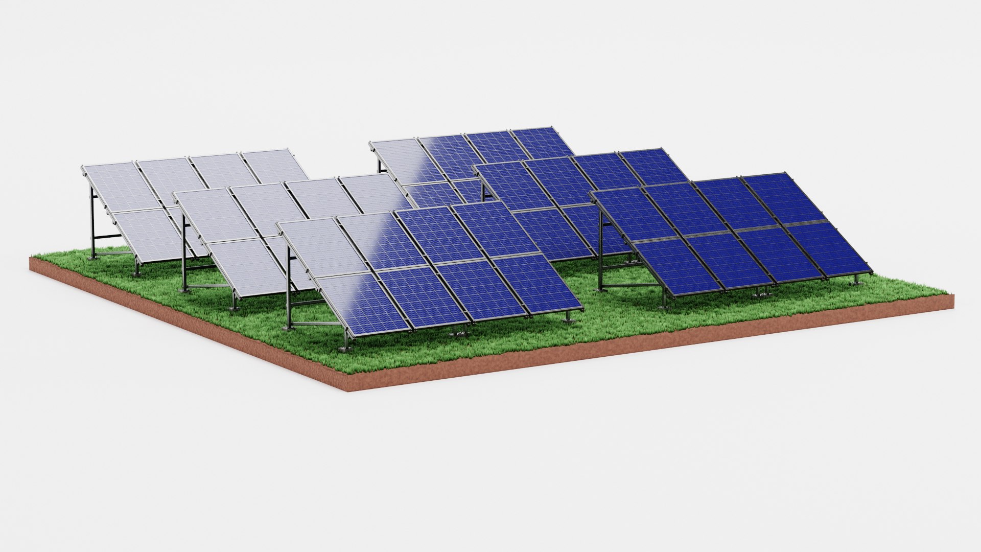 3D Solar Farms model - TurboSquid 2177501