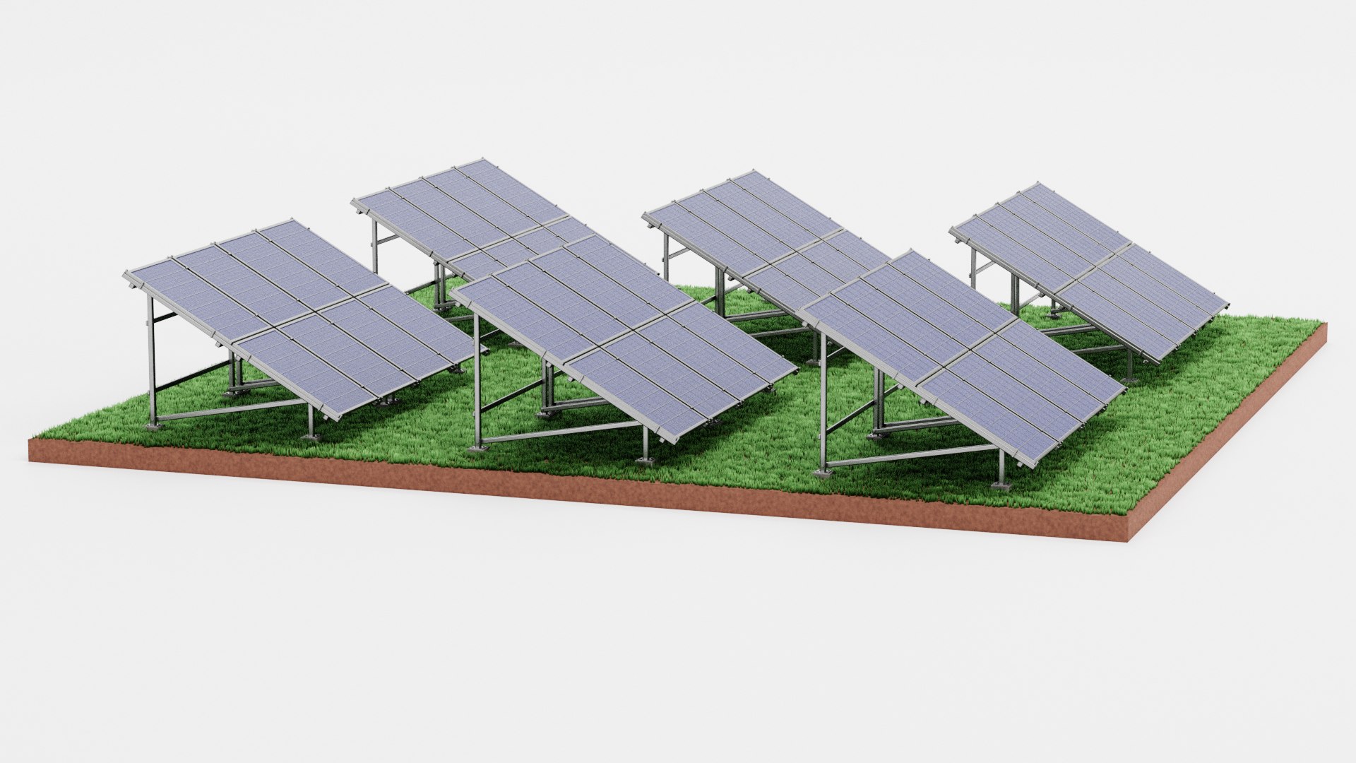 3D Solar Farms model - TurboSquid 2177501