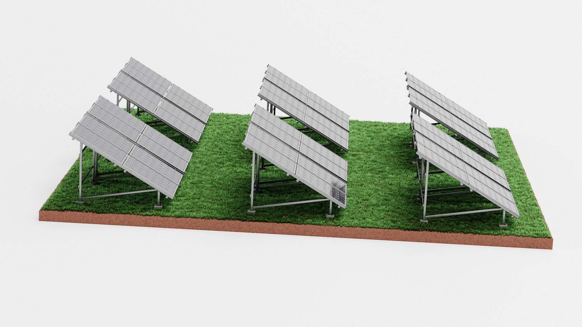 3D Solar Farms model - TurboSquid 2177501