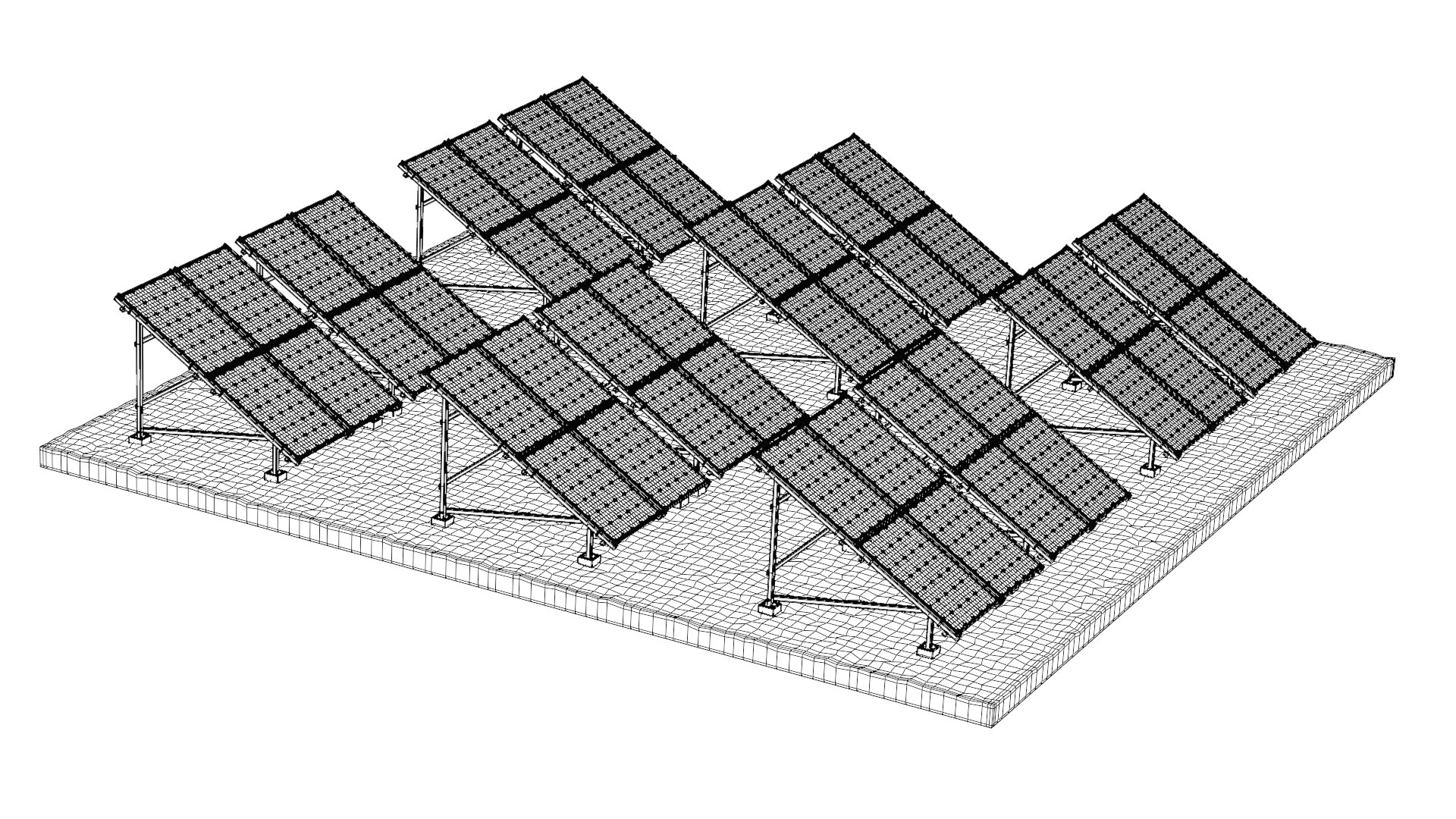 3D Solar Farms model - TurboSquid 2177501