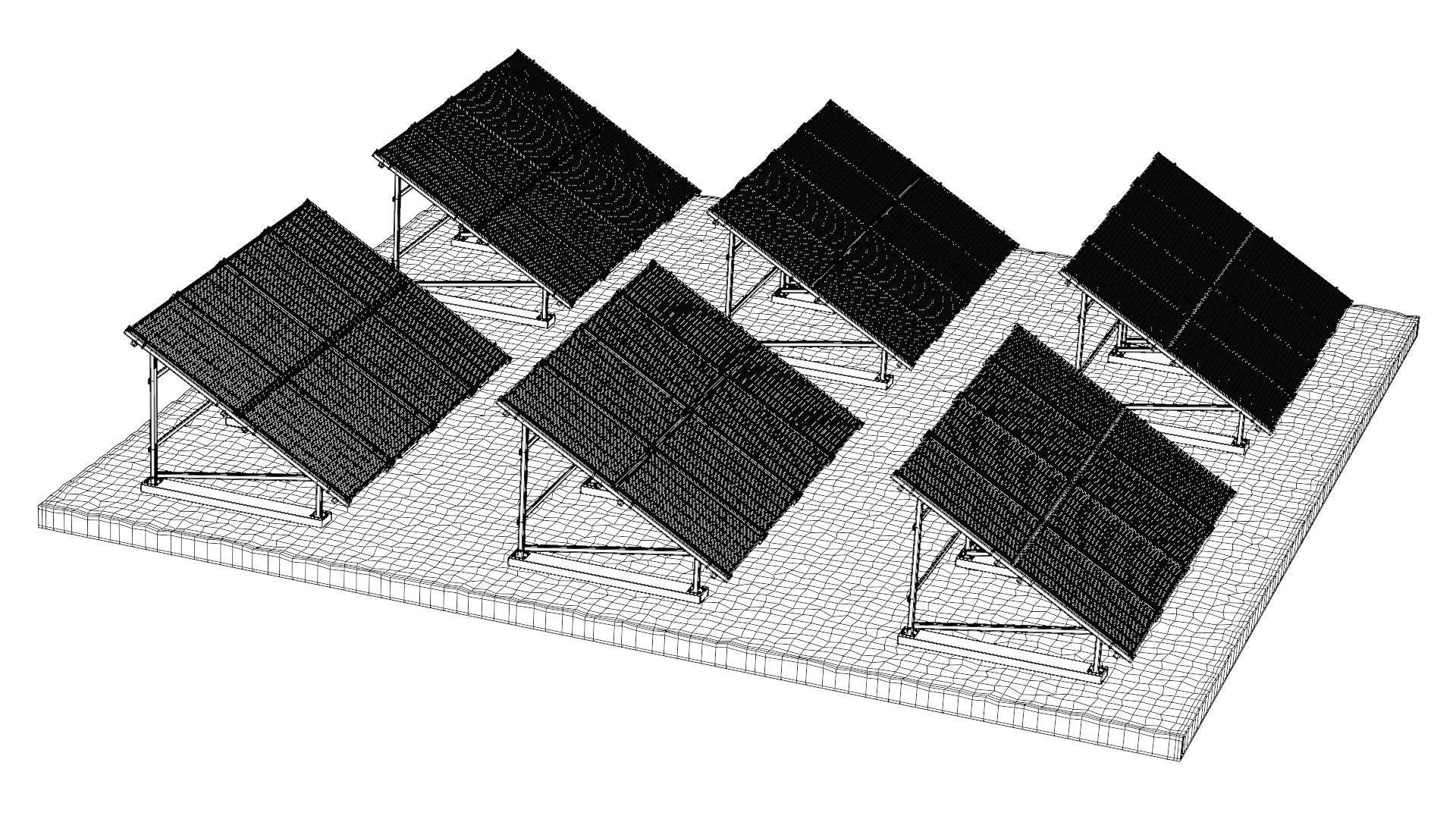 3D Solar Farms model - TurboSquid 2177501