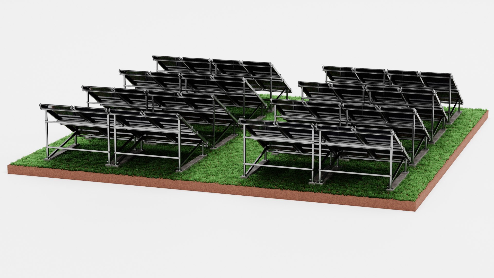 3D Solar Farms model - TurboSquid 2177501