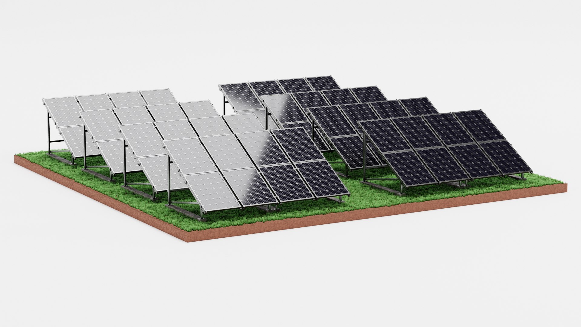 3D Solar Farms model - TurboSquid 2177501