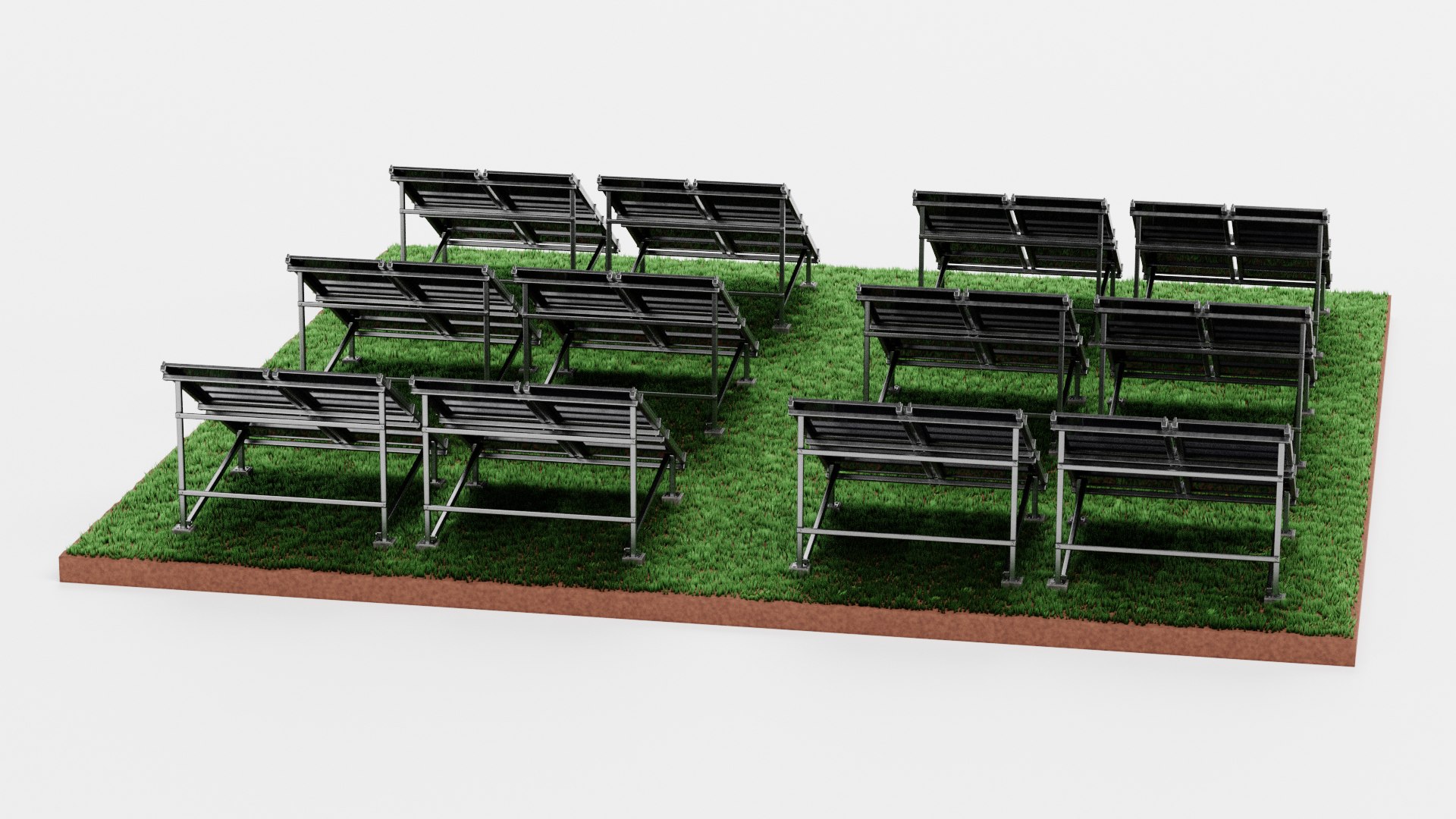 3D Solar Farms model - TurboSquid 2177501
