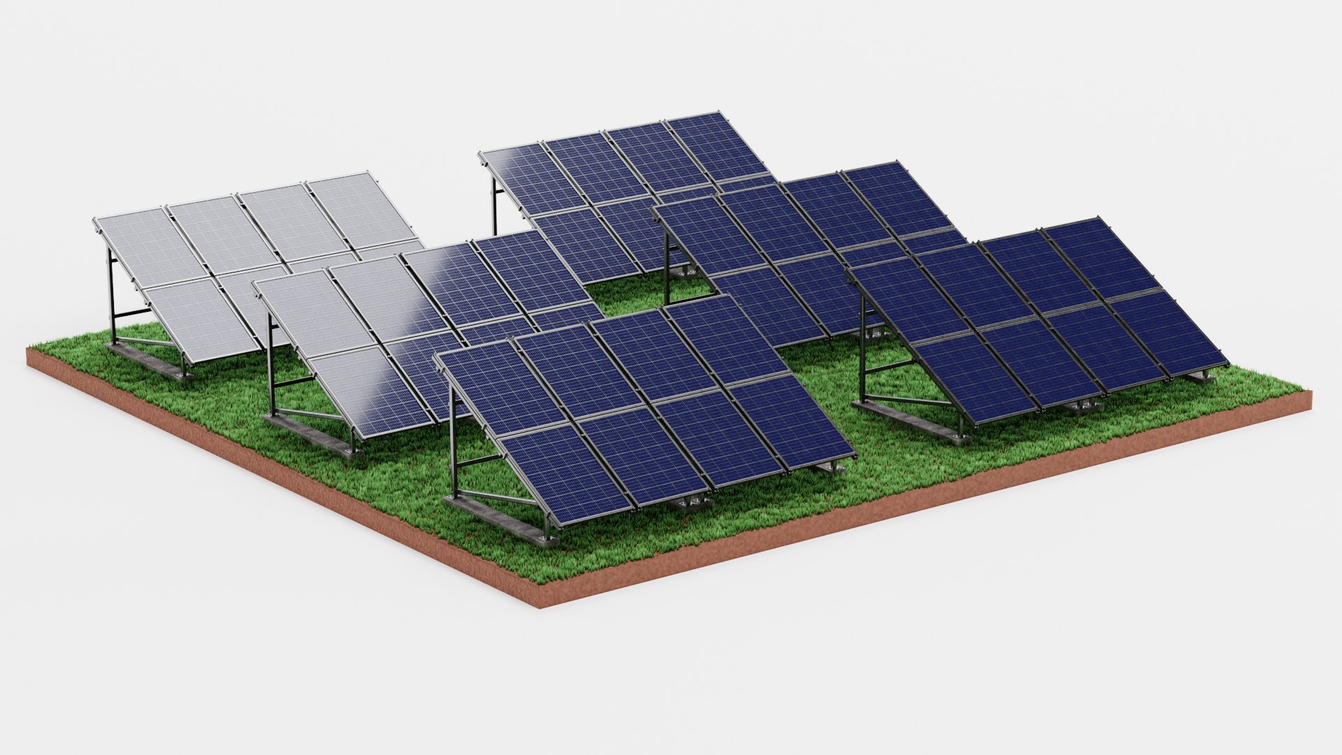 3D Solar Farms model - TurboSquid 2177501