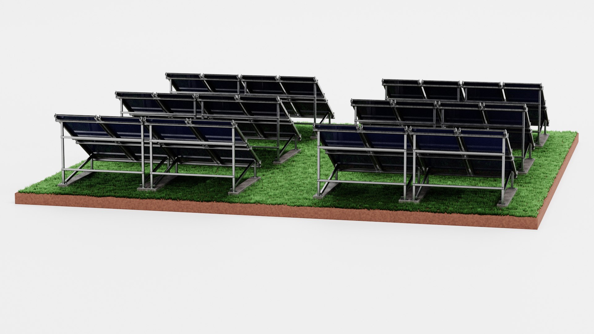 3D Solar Farms model - TurboSquid 2177501