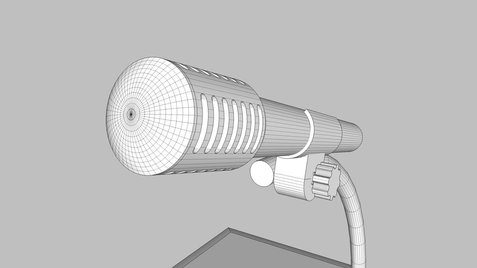 Podium Microphone Mic 3d Model