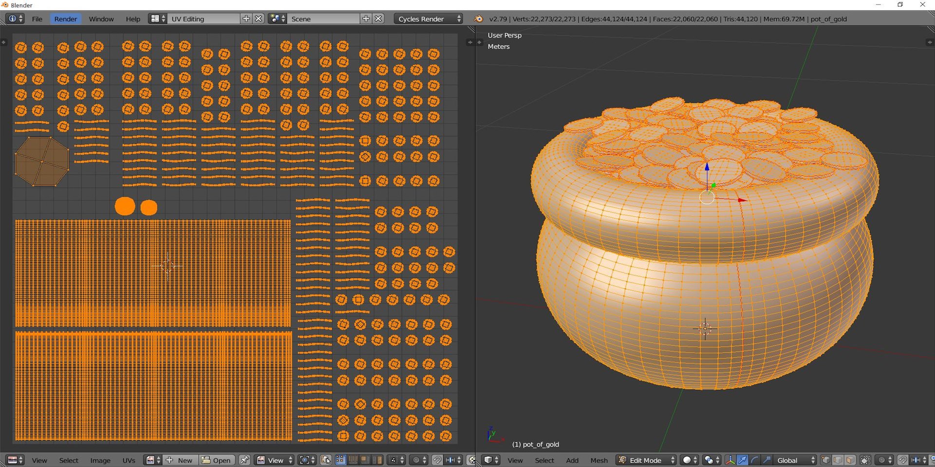 Pot Gold Coins 3D Model - TurboSquid 1153775