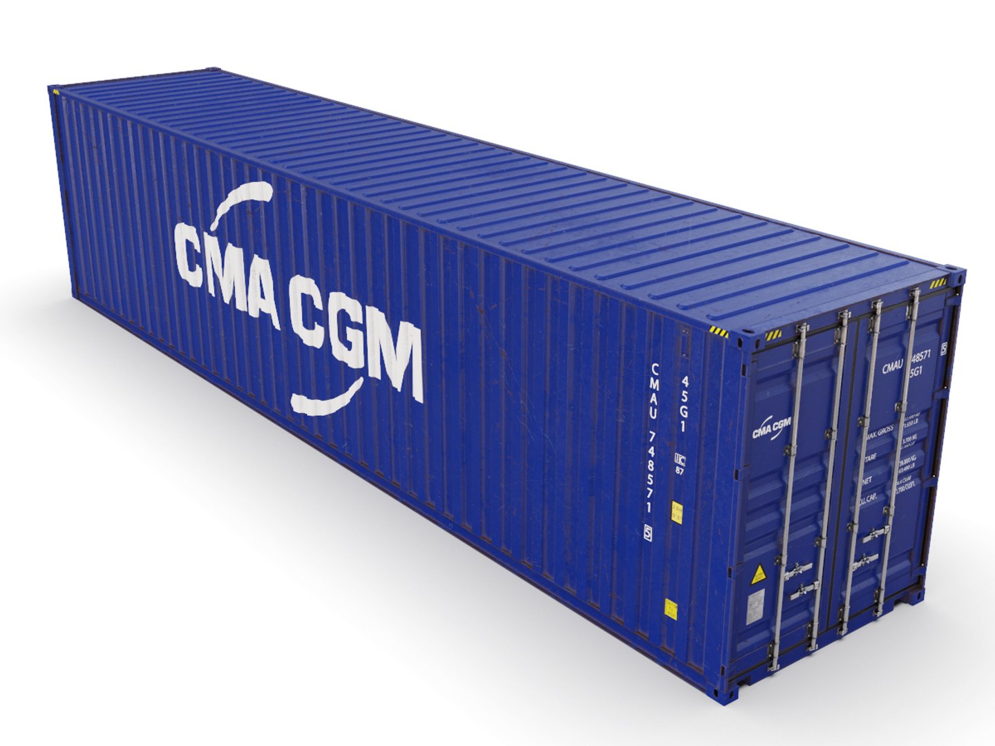 Shipping container cma-cgm 40 3D - TurboSquid 1618809