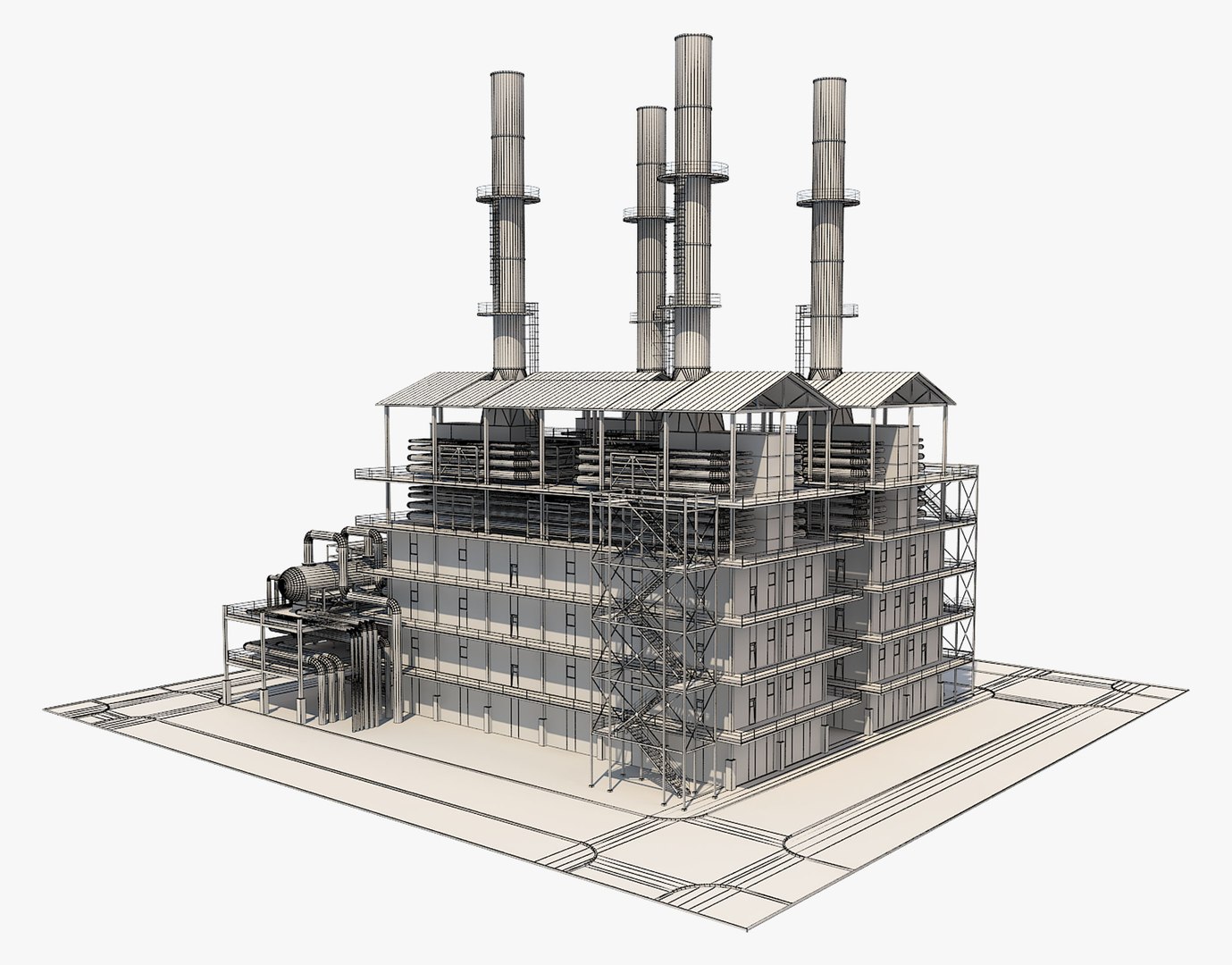 3D Furnace Model - TurboSquid 1279171