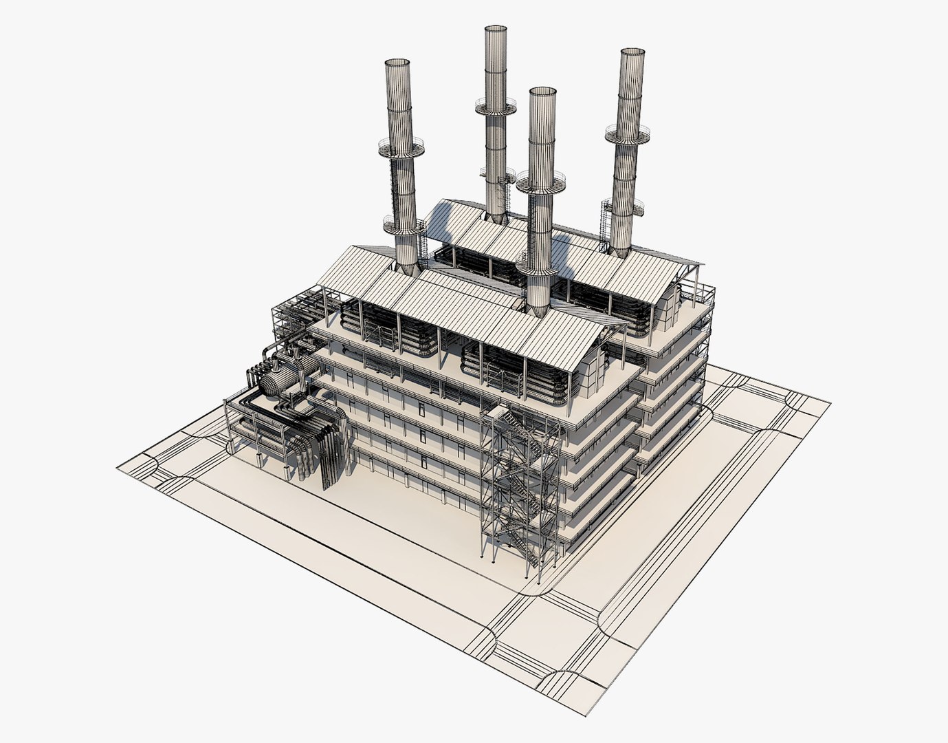 3D Furnace Model - TurboSquid 1279171