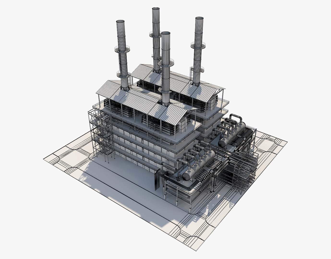3D Furnace Model - TurboSquid 1279171