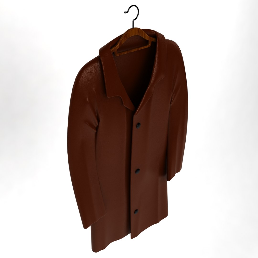 3d model overcoat t coat