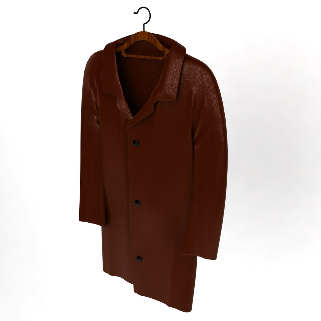 3d model overcoat t coat