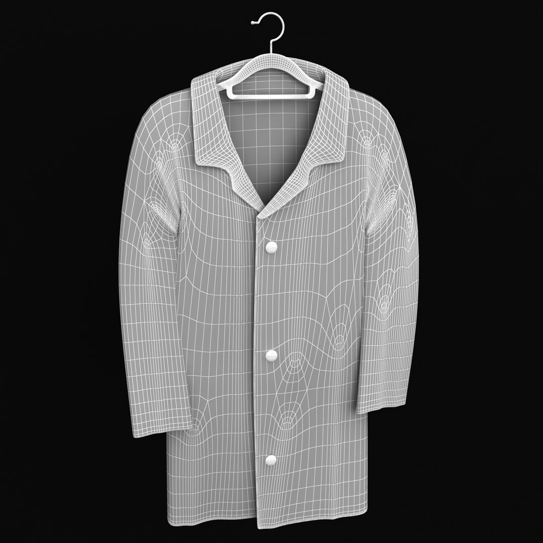 3d model overcoat t coat
