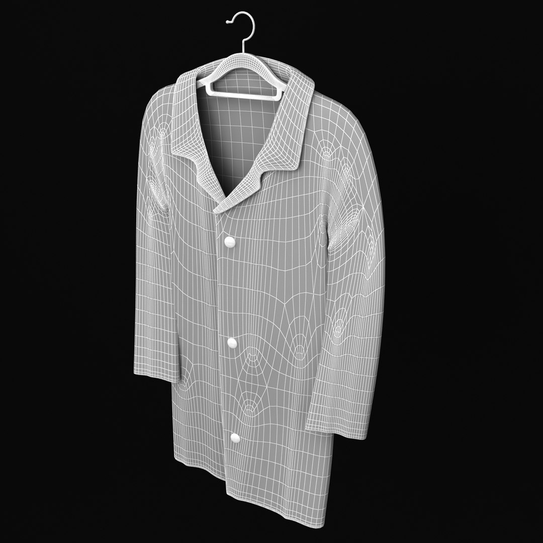 3d model overcoat t coat