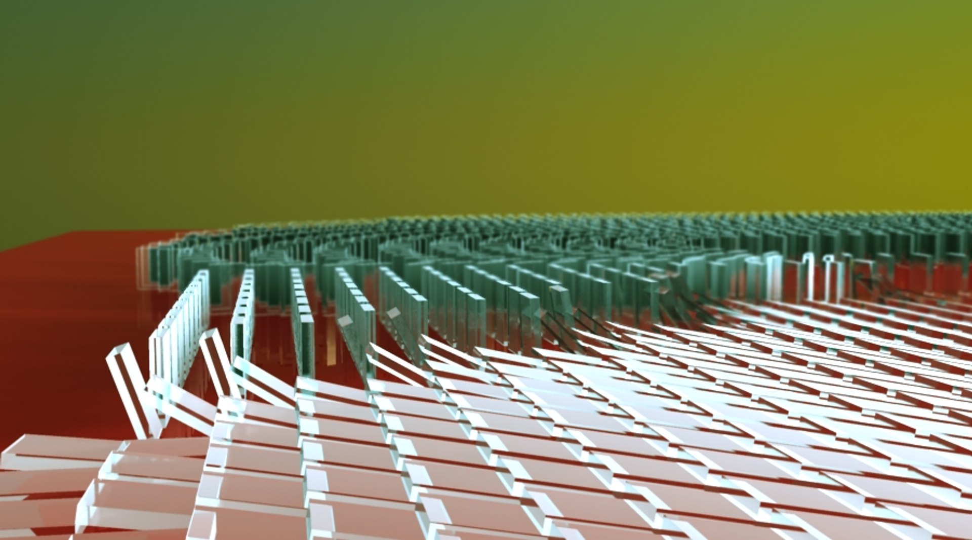 3d Dominos Animation