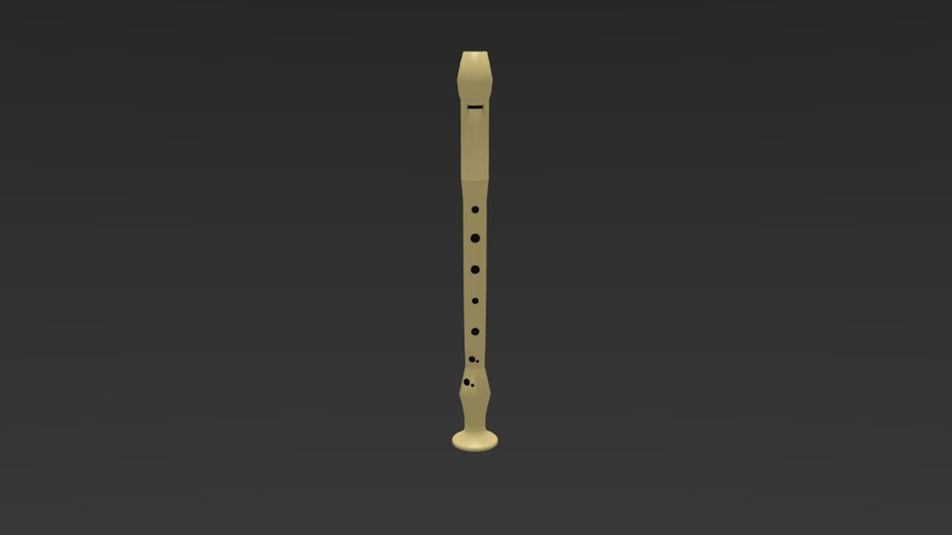 3d Model Flute Recorder