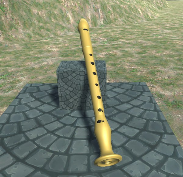 3d model flute recorder