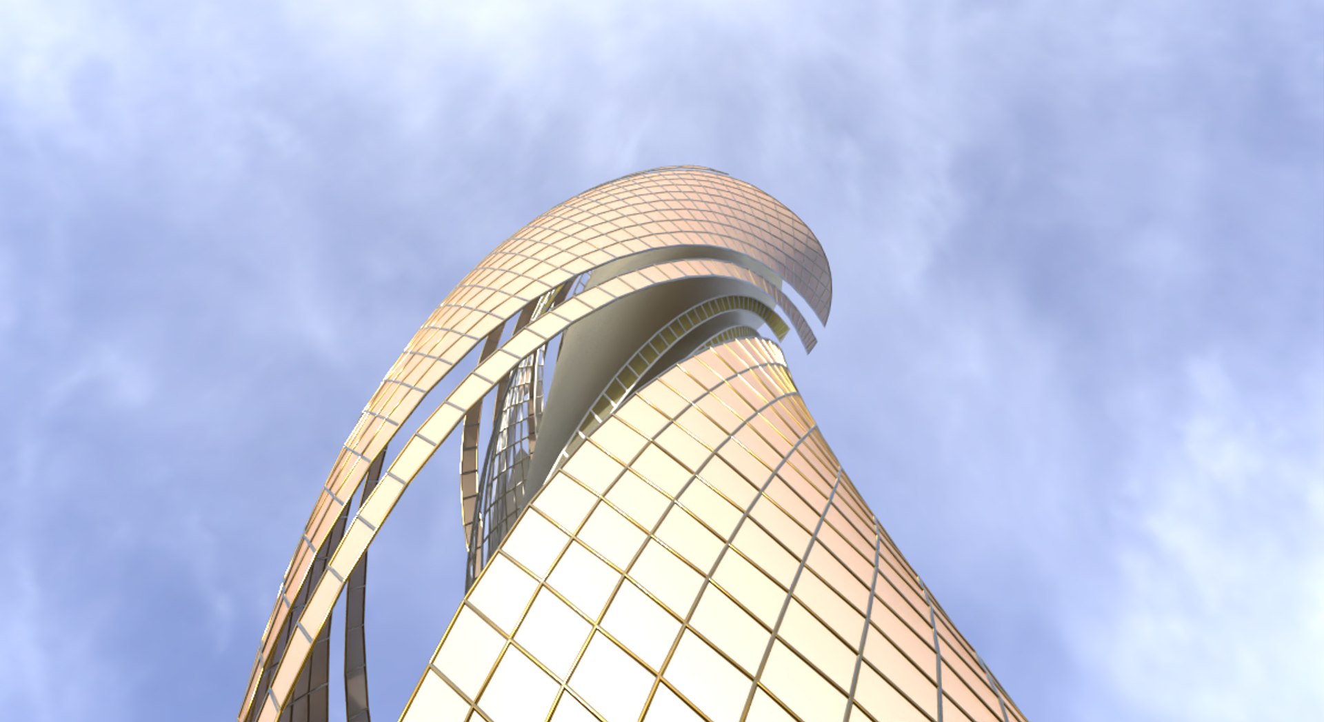 3D Curved Skyscraper - TurboSquid 2417122