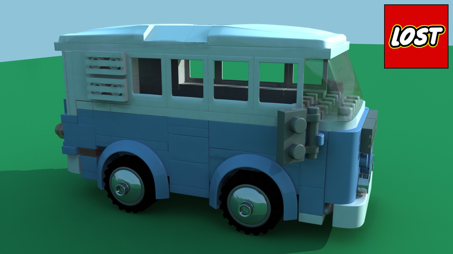 3d Model Lego Lost Dharma Van