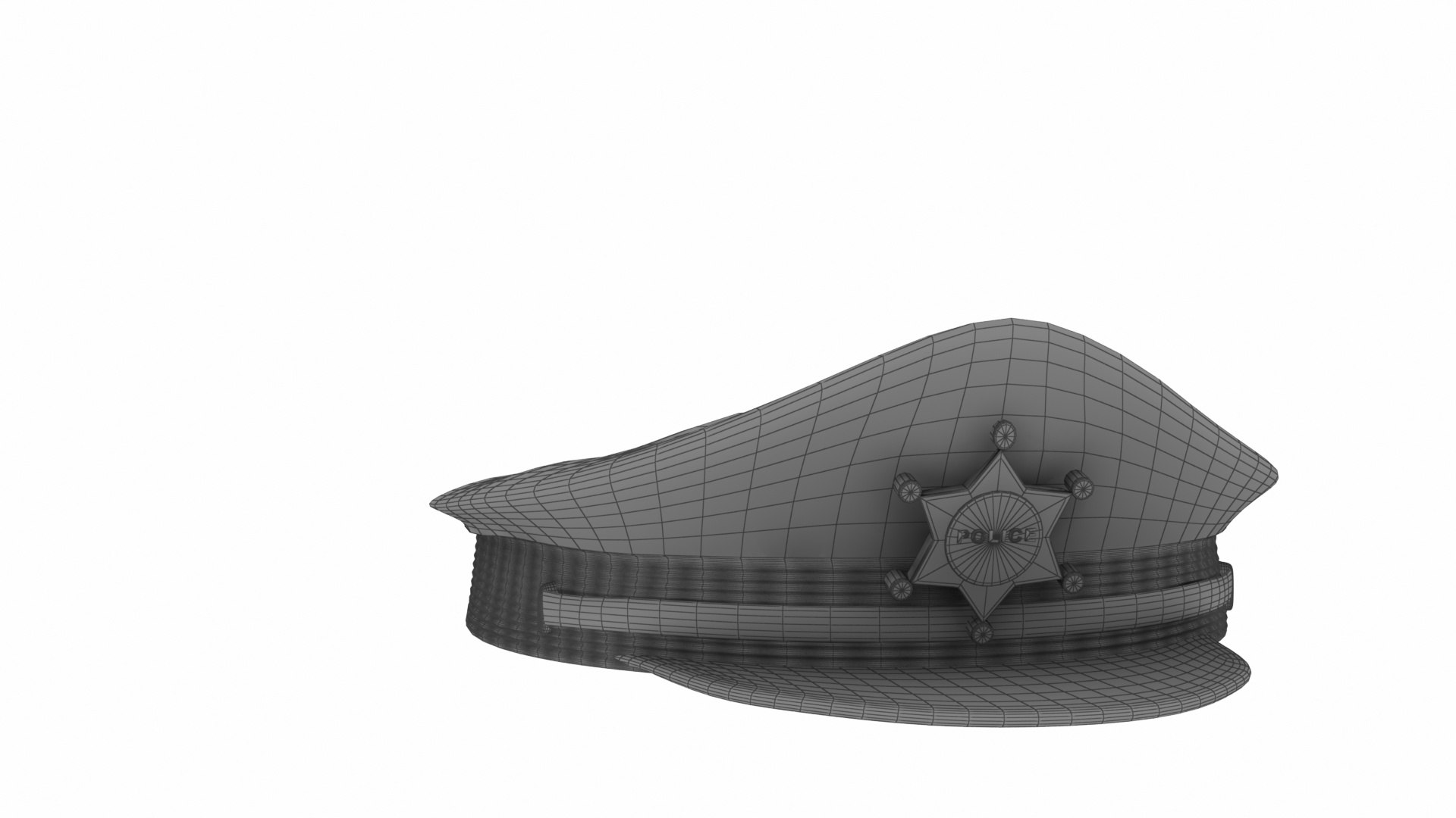3D Police Hat 1 - TurboSquid 1929454
